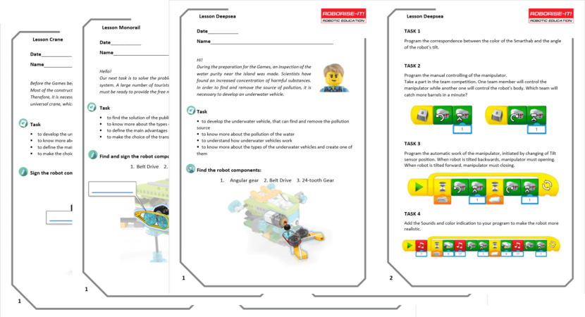 Plans for WeDo courses | ROBORISE-IT Robotics Education